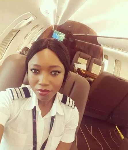 A Young Nigerian Female Pilot, Janet Bunor puts social media on a buzz ...