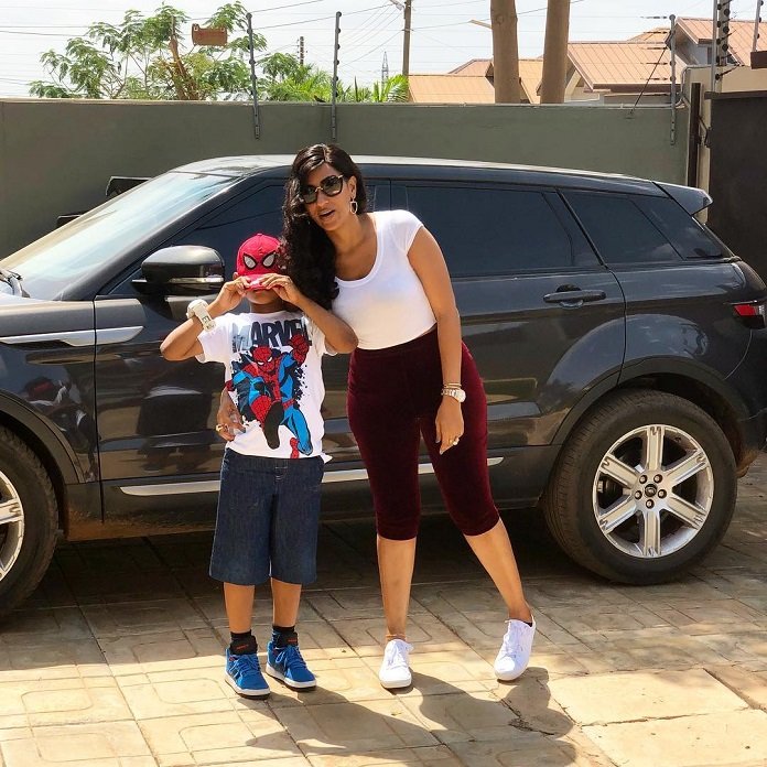 Actress Juliet Ibrahim stuns social media with photos of her son - GhPage