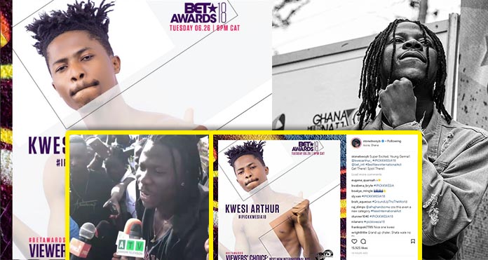 Stonebwoy Speaks About Kwesi Arthur's BET Awards Nomination - GhPage