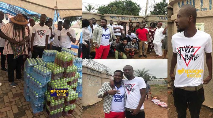 Musiga donates to Okomfo Kwadee at the rehab center - GhPage