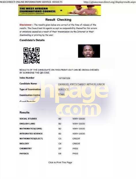 Kwesi Arthur’s WASSCE certificate pops up on the internet - GhPage