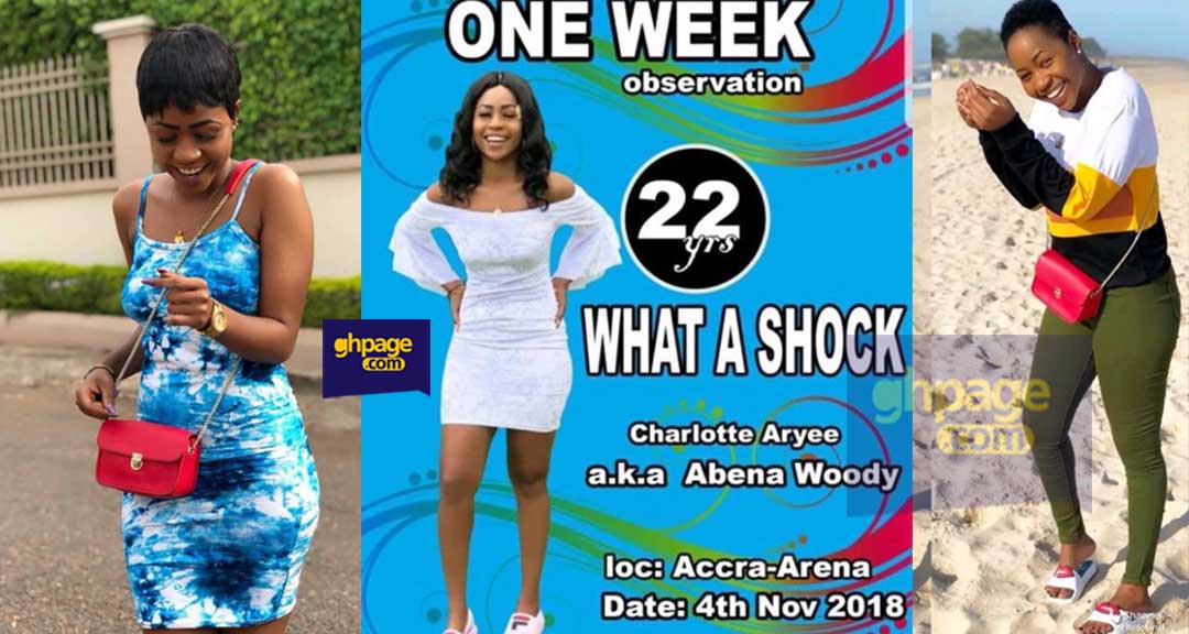 One week observation poster of Abena Woodey pops up online - GhPage