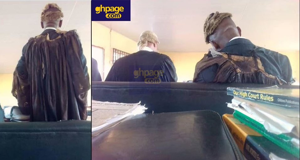 Senior lawyer who wore torn 'robe and wig' to court causes stir online