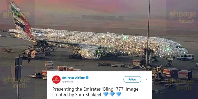 Emirates Airline introduce Diamond coated Aeroplane - GhPage