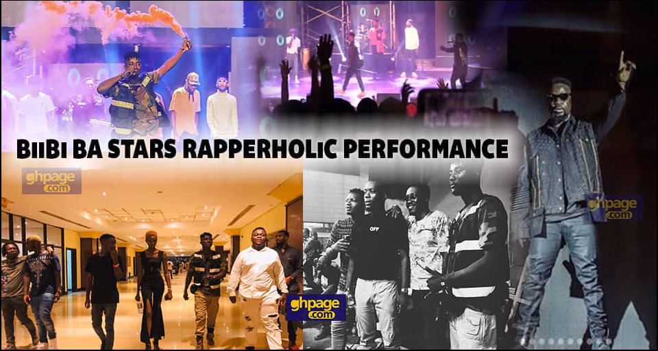 "BiiBi Ba" stars perform with sarkodie at the Rapperholic Concert