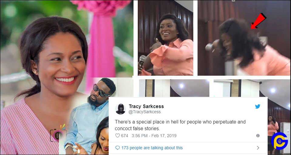Tracy Sarkcess reacts to reports that she fell on stage - GhPage