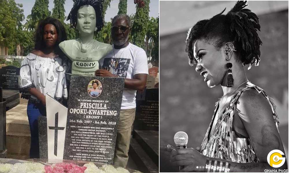 Family shares sad photos of Ebony Reigns finished tomb at Osu cemetery ...