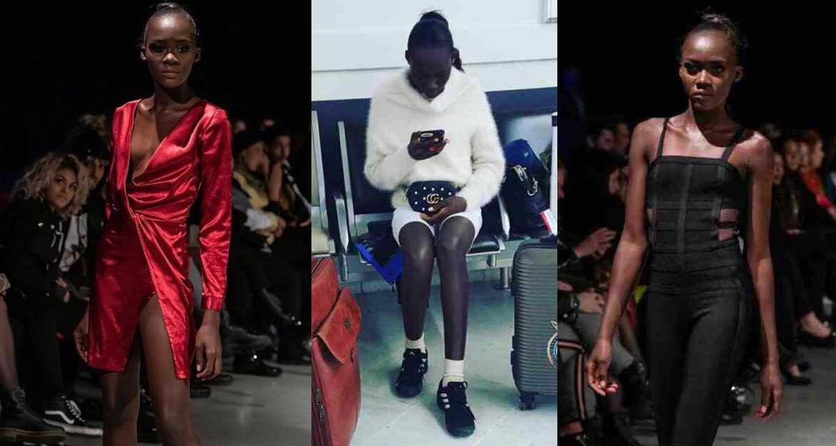 Ghanaian model escapes from camp after arriving in France for an event