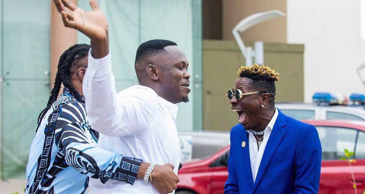 Hilarious moment when Black Cedi & Shatta Wale reenacted VGMA fracas
