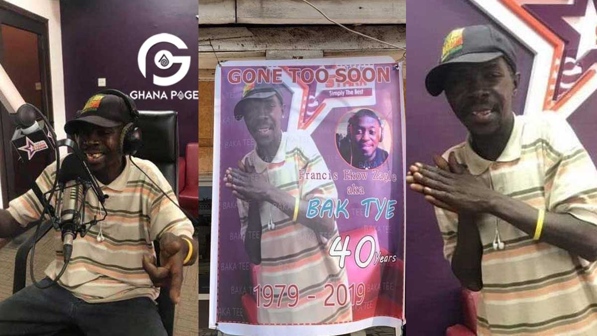 Hiplife lovers weep as funeral poster of Ghanaian rapper, Bak Tye drops