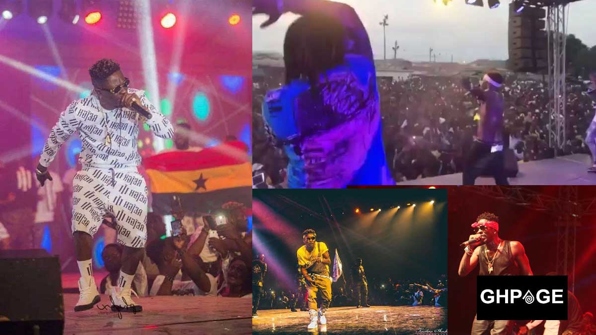 Shatta Wale performs 109 songs on "Loud in Bukom" stage - GhPage