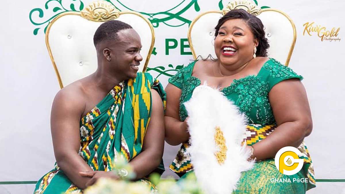 Wedding photos of a Ghanaian photographer & his plus-size bride go viral
