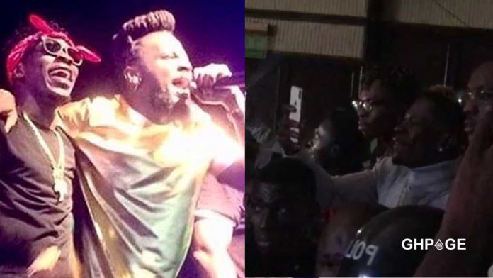 Shatta Wale jams to Samini's my own at Obrafour's concert - GhPage