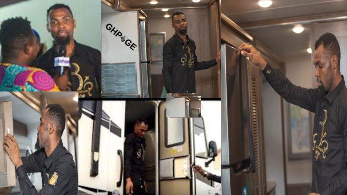 Obofour speaks on his new 'bus mansion' which has a bedroom, toilet ...