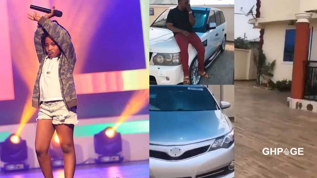 Shatta Berry puts her father's luxurious cars and house on display ...
