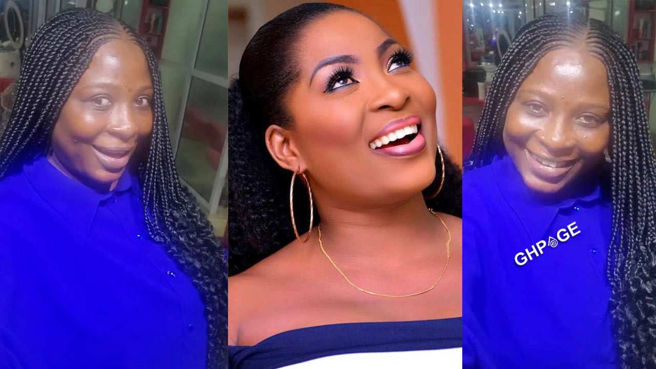 Netizens shocked after seeing the real no makeup face of Gloria Sarfo