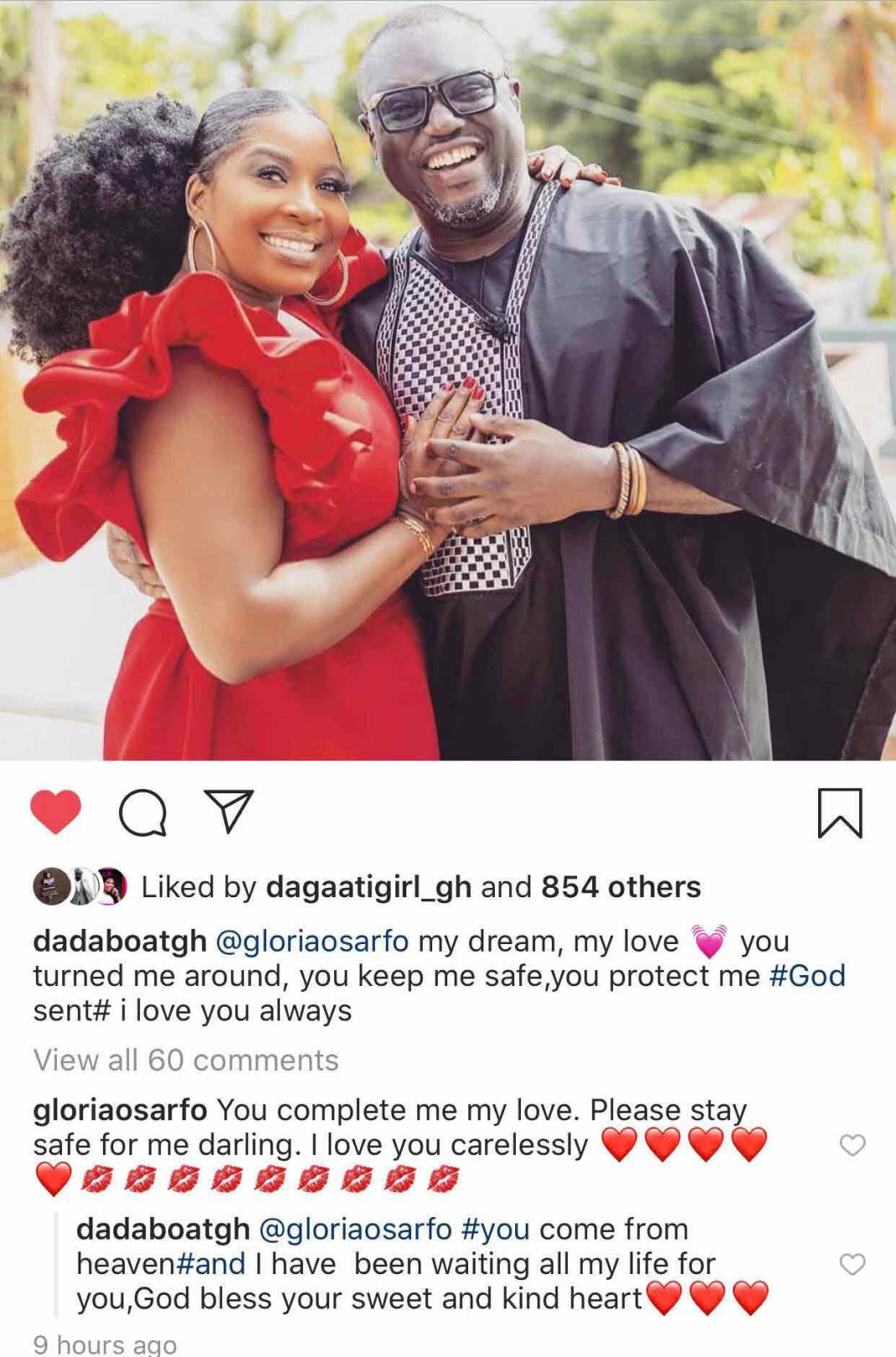 Gloria Sarfo and Dada Boat set to marry- Pre-wedding photos hit online
