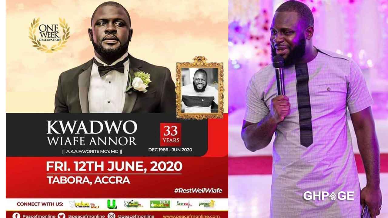 Sad scenes from Kwadwo Wiafe's one-week observance - GhPage