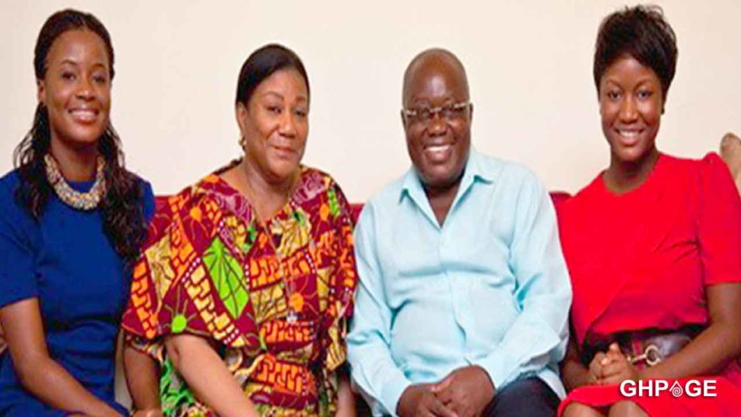 Photo of Nana Akuffo Addo and wife together with their daughters in ...