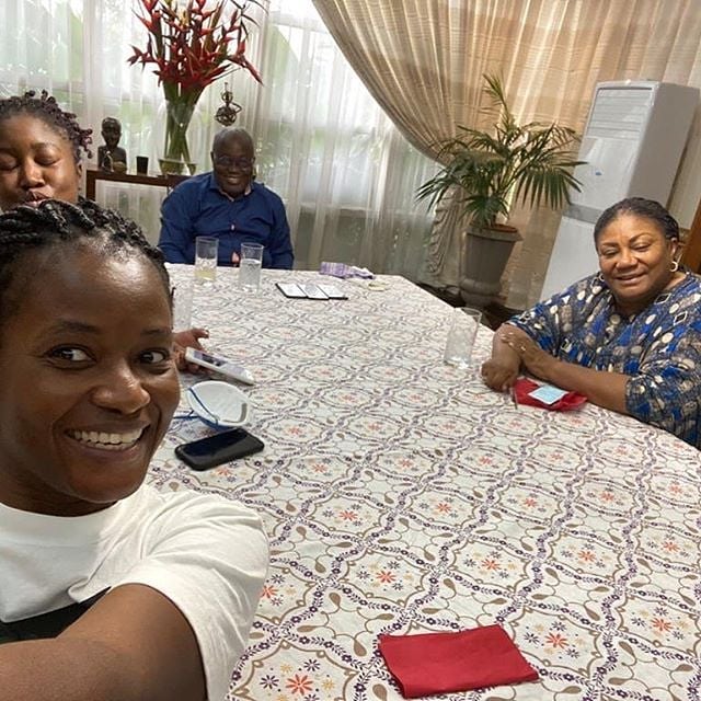Photo of Nana Akuffo Addo and wife together with their daughters in ...