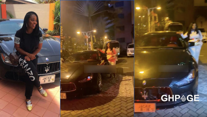 Jackie Appiah flaunts her customized Maserati