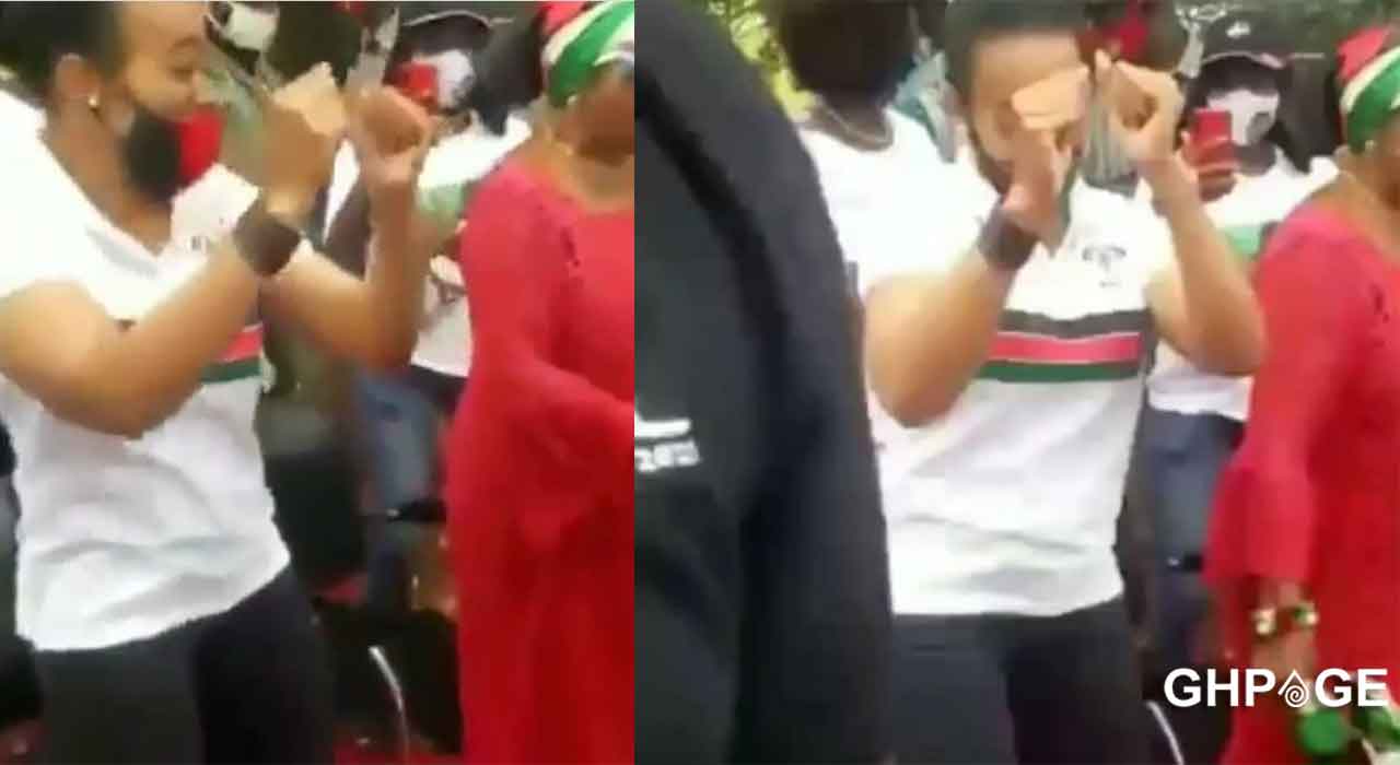 Rawlings' daughter Zanetor shows off dance moves at NDC rally - GhPage