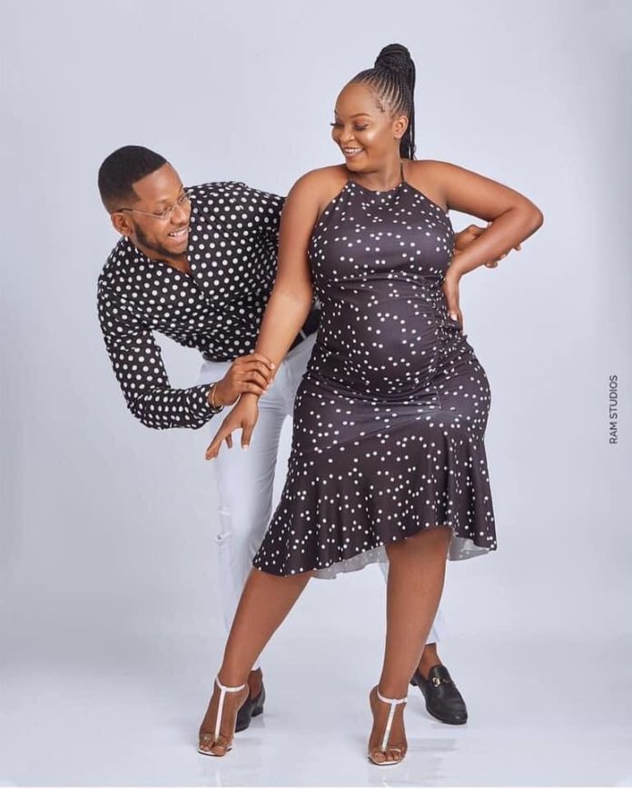 Photos of Yolo actor Cyril and his baby mama Eyram with a baby bump ...