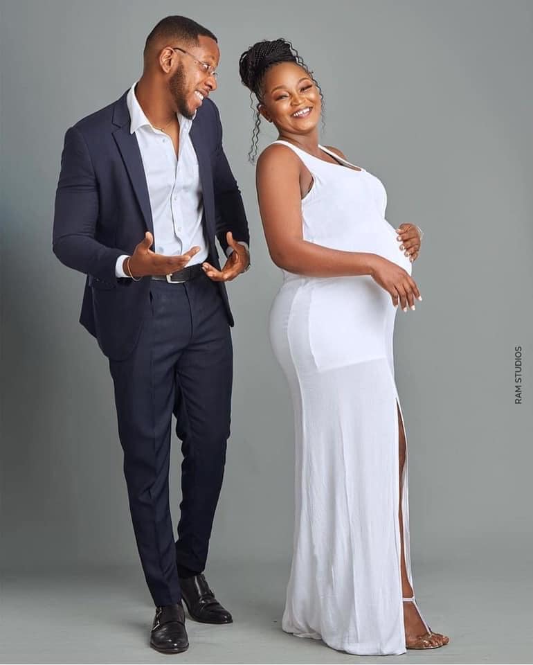 Photos of Yolo actor Cyril and his baby mama Eyram with a baby bump ...