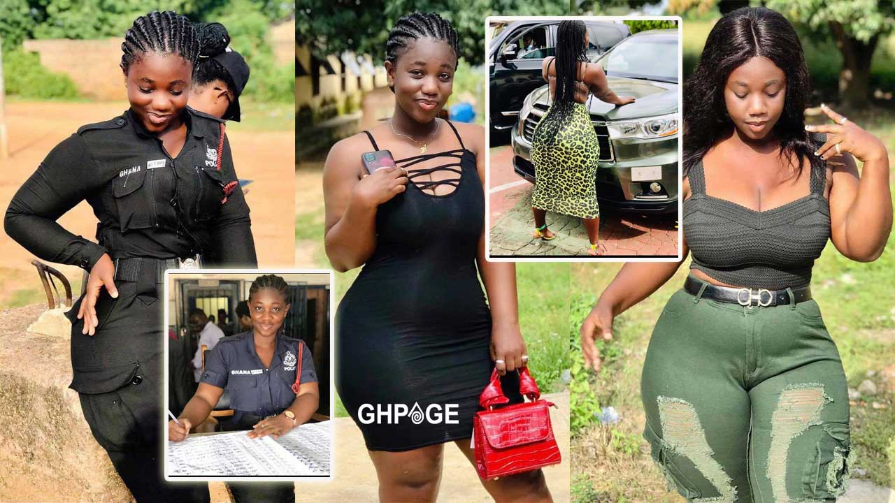 Photos of Ama Serwaa, the trending Ghanaian police officer tagged as ...