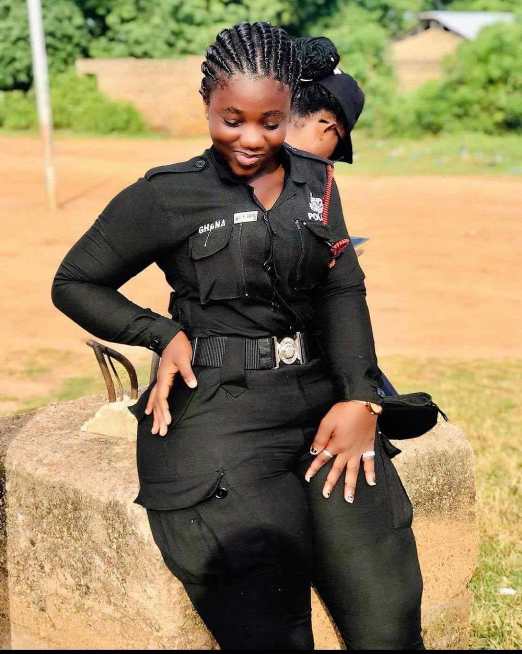 Photos of Ama Serwaa, the trending Ghanaian police officer tagged as ...