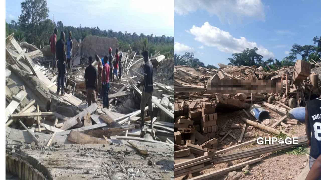 3-storey church building collapses and traps worshippers, 1 dead - GhPage