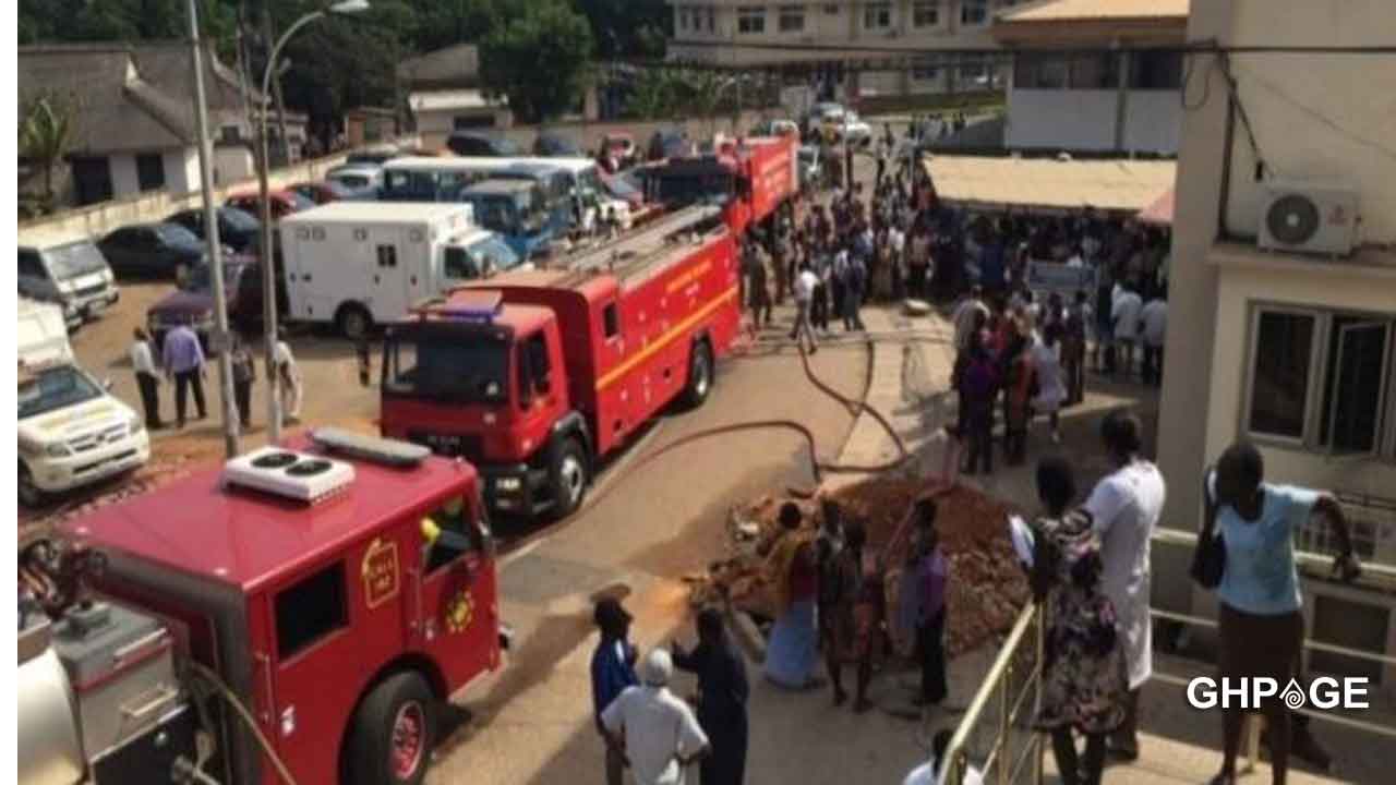 Korle Bu Teaching Hospital's Intensive Care Unit in flames - GhPage