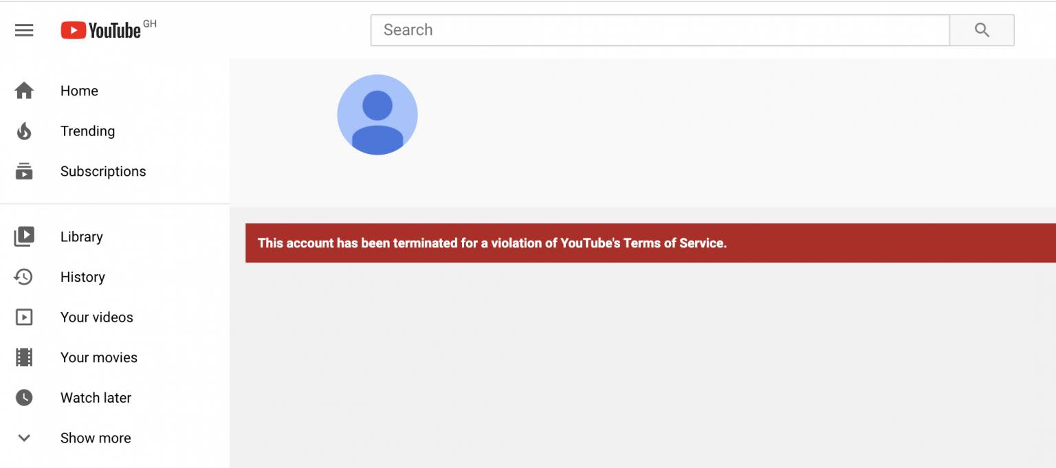 Reasons why Kwadwo Sheldon’s Youtube account was Terminated Reasons why Kwadwo Sheldon’s Youtube account was Terminated