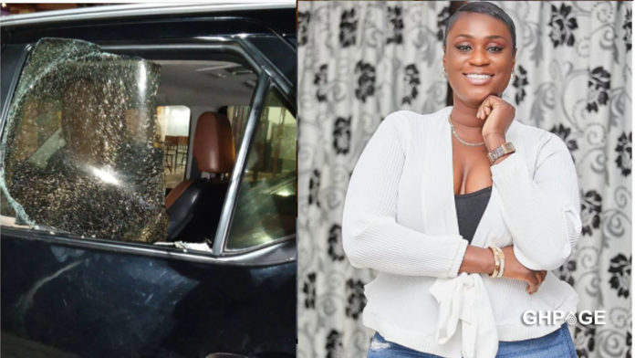 Bibi Bright accuses NDC of destroying her car - GhPage