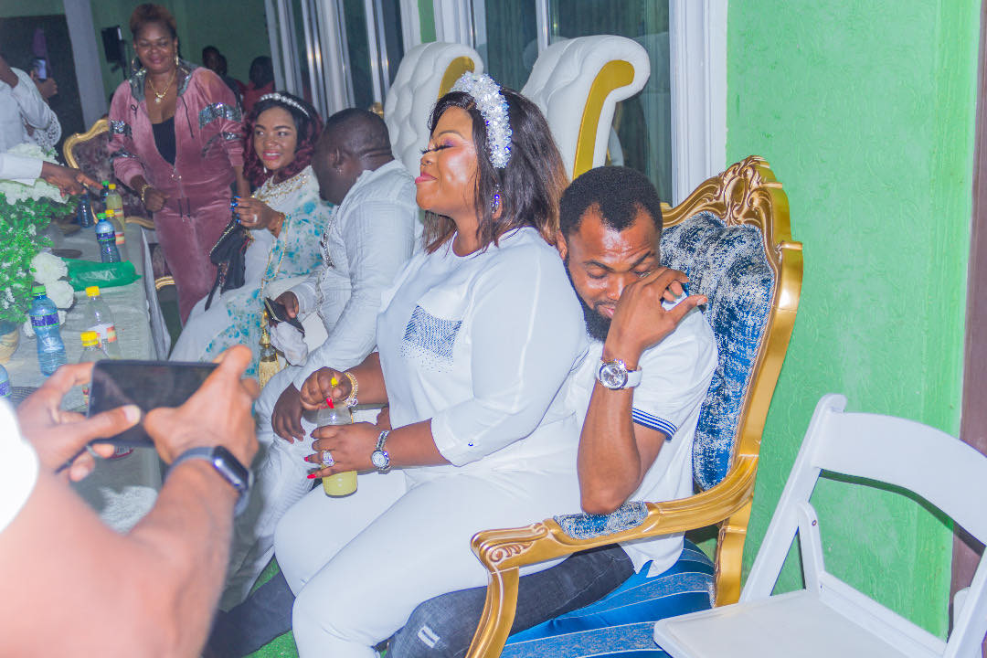 Rev Obofour grinds the big booty of her wife, Queen Ciara at a party ...