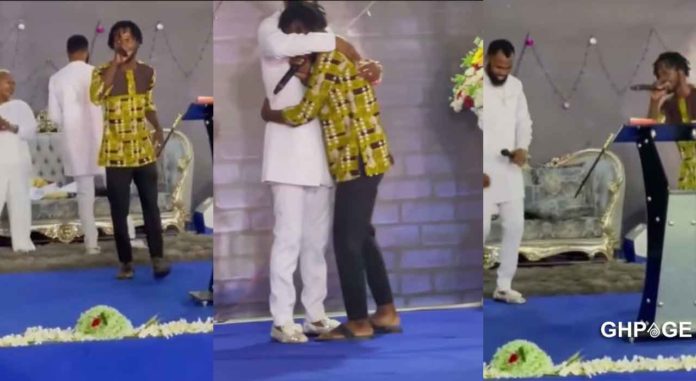 Fameye gives Rev Obofour a surprise performance at his church in new ...