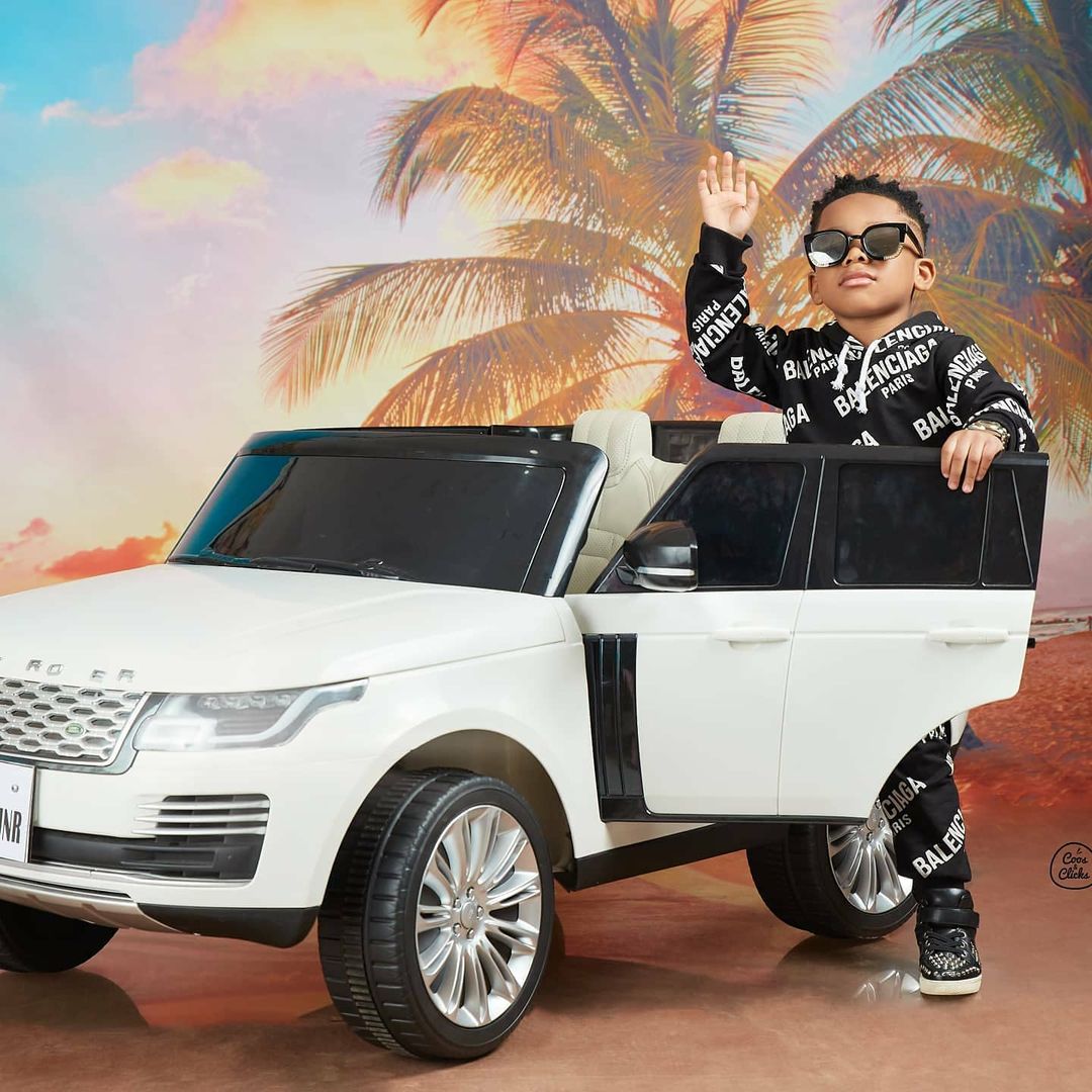 Obofour Jnr turns three(3) shares photo of his customized Range Rover ...