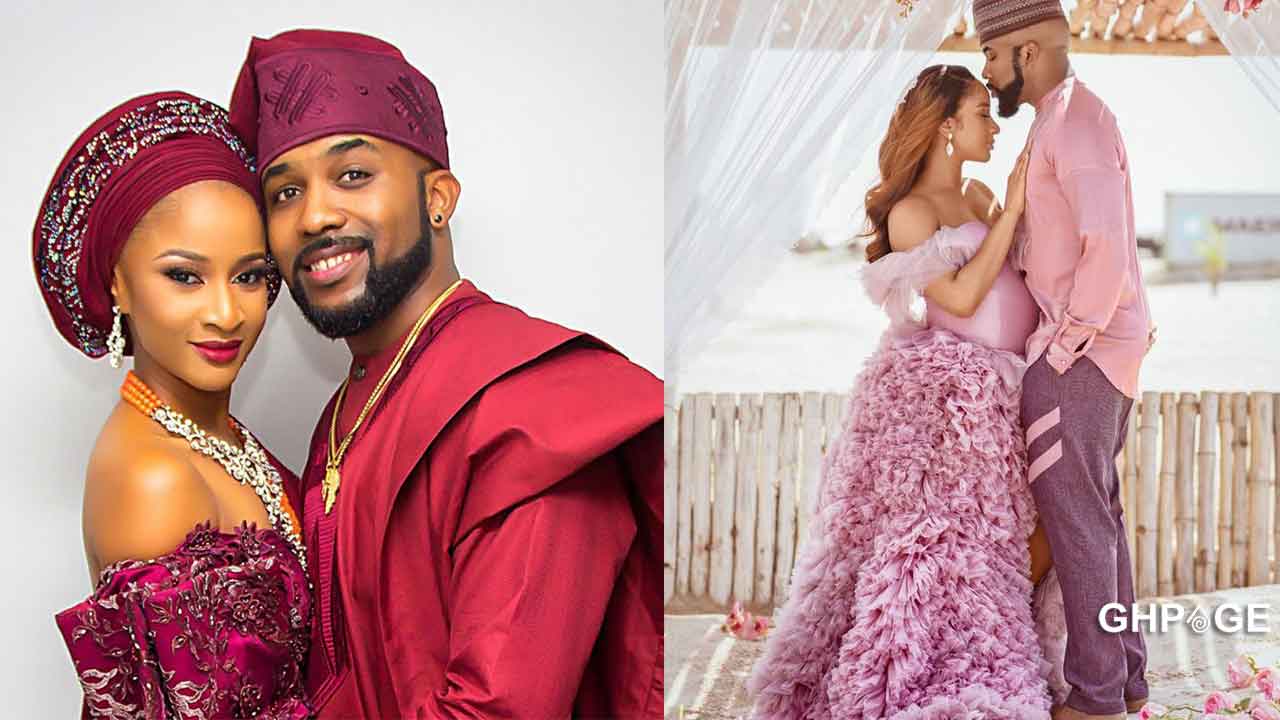 Pictures of Banky W and wife Adesua Etomi firstborn child Pictures of Banky W and wife Adesua Etomi firstborn child