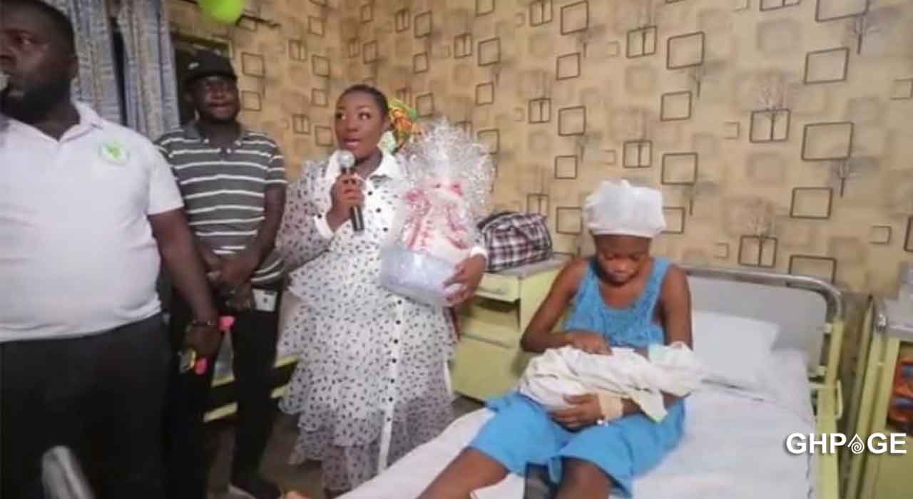 Emelia Brobbey gifts a maternity ward to a hospital in the Eastern ...