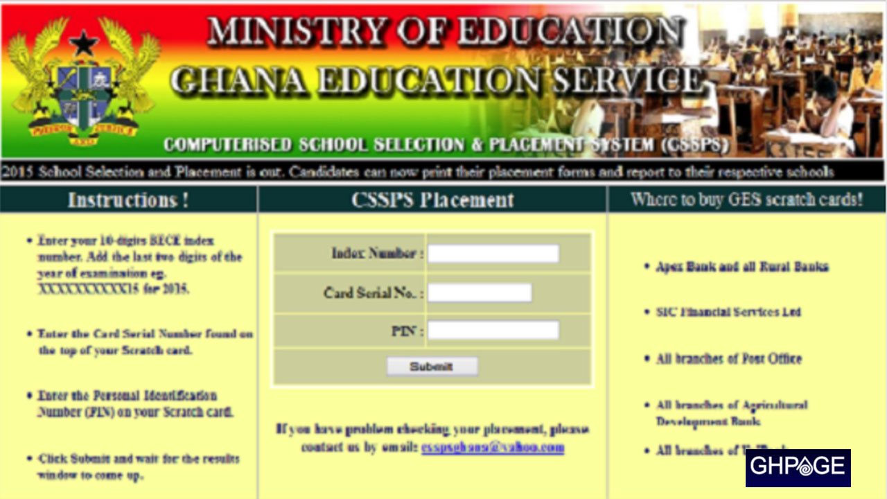 GES announce release of SHS placement and how to go by it amid COVID-19 ...