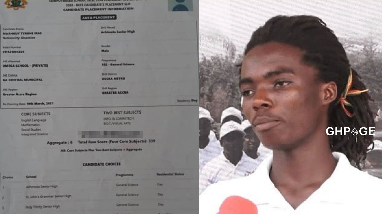 BECE results, other certificates of Rasta Boy who was refused admission ...