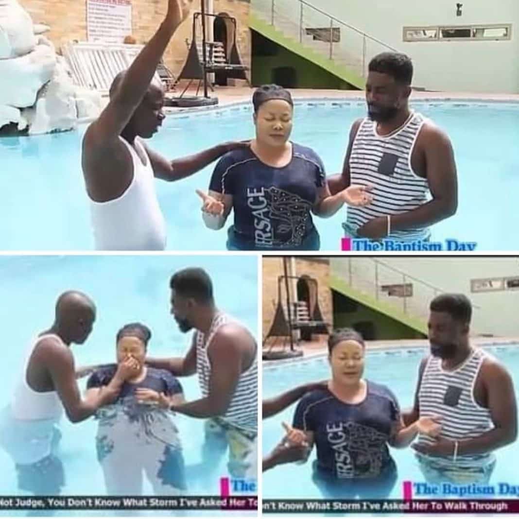 Photos of Nana Agradaa being baptized into christ surfaces - GhPage