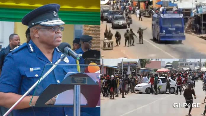 IGP defends why Police shot at protesters with live bullets at Ejura ...