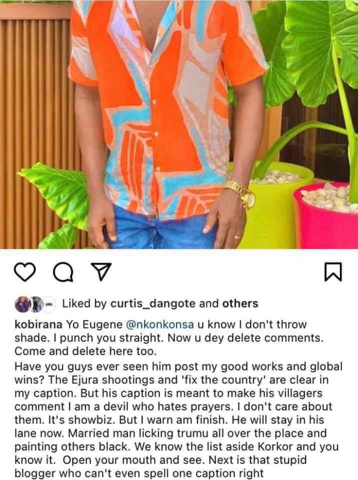 Nkonkonsa is bonking a newscaster and usher - Kobi Rana drops more ...