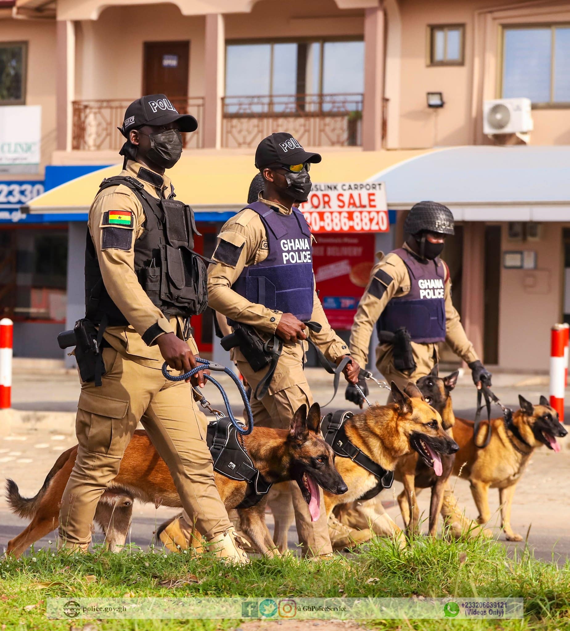 Ghana Police Service K-9 Unit hit the streets with highly-trained ...