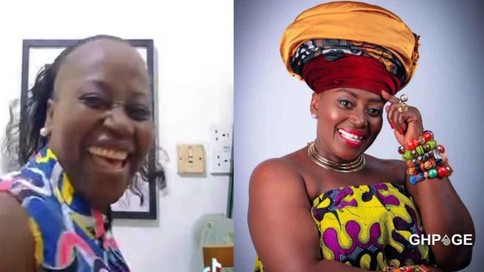 Akumaa Mama Zimbi shows her receding hairline as she takes off her ...