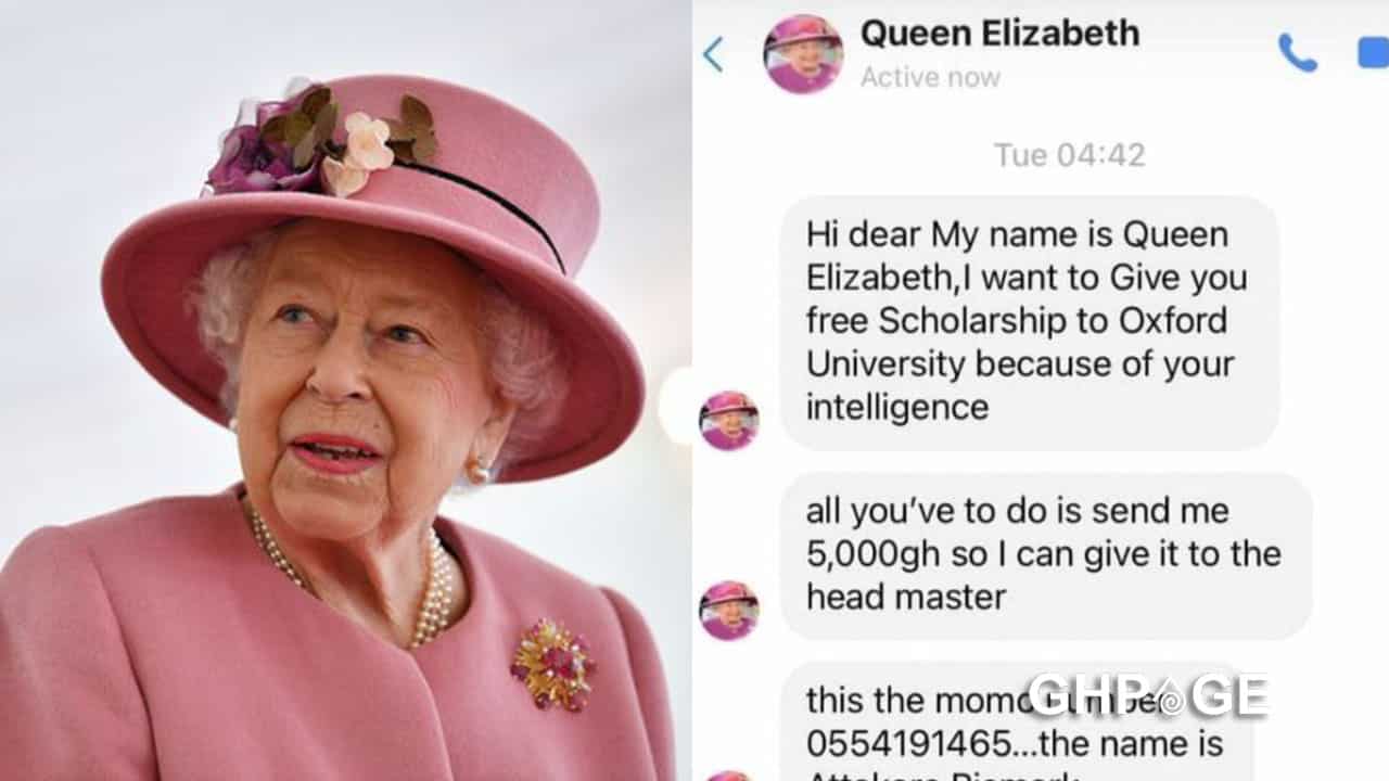 Scammer poses as Queen Elizabeth to demand GH¢5,000 MoMo before ...