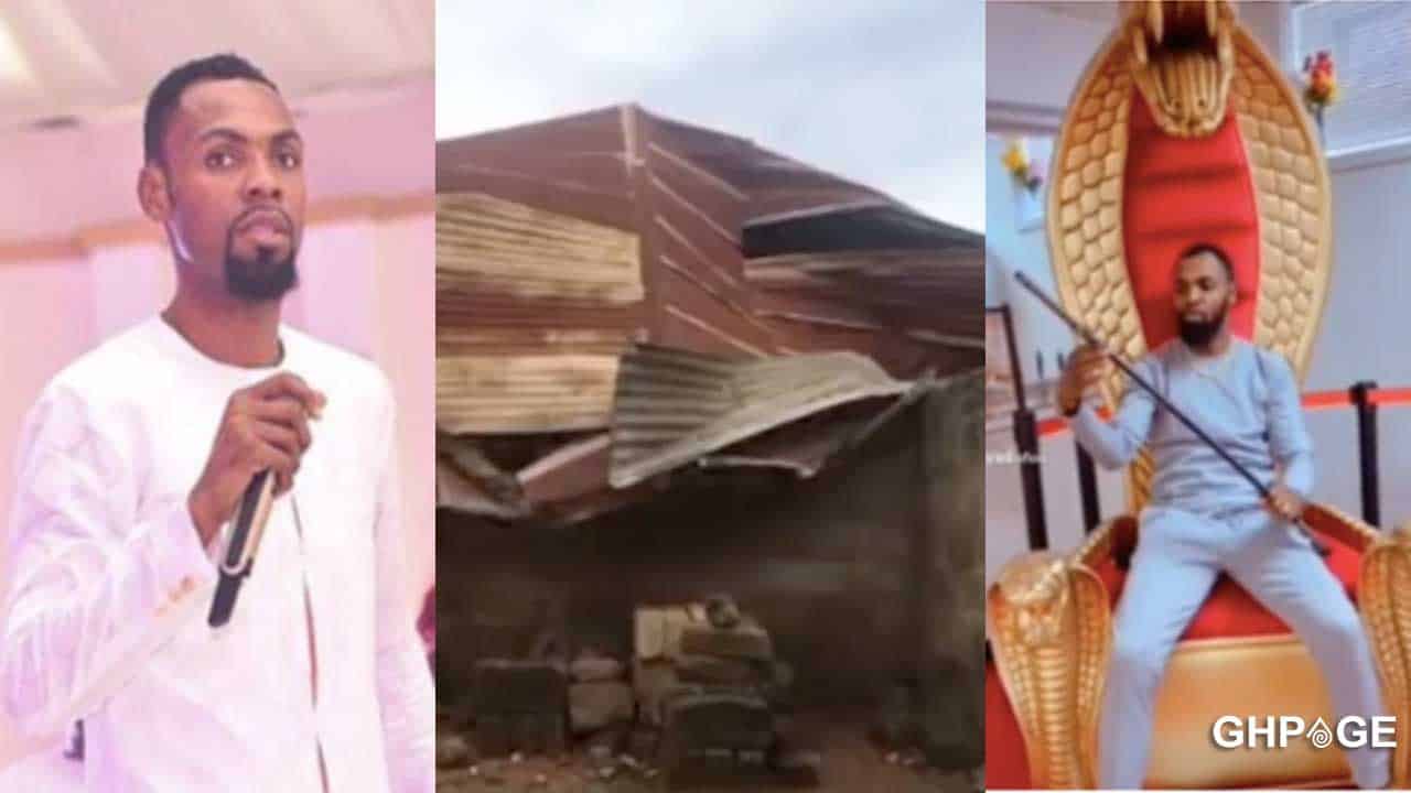 Reactions As Photos Of Rev Obofour’s Family House In A Very Bad State ...