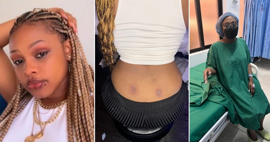 Slayqueen hospitalized after going for a back dimple piercing