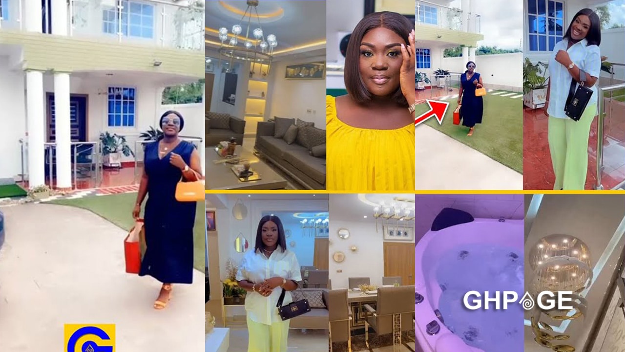 Emelia Brobbey flaunts her new expensive mansion for the first time ...